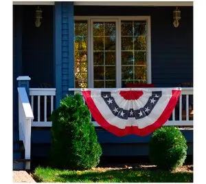 NORTHLIGHT Red White And Blue Usa Pleated Ameri An Flag