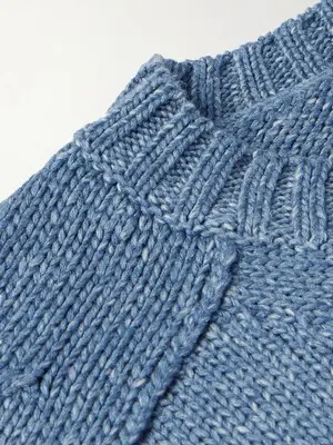Zegna Silk, Cashmere And Linen-blend Sweater - Blue