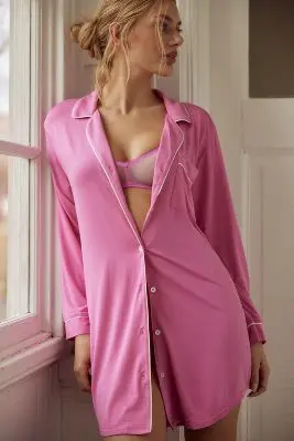 Eberjey Sleep Shirt Pink