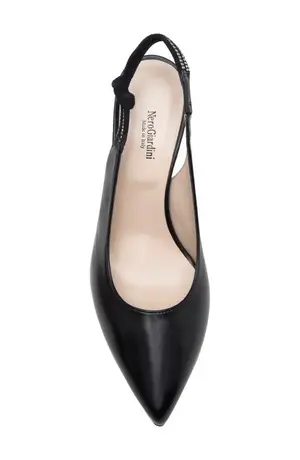 NEROGIARDINI Pointed Toe Slingback Pumps - Black