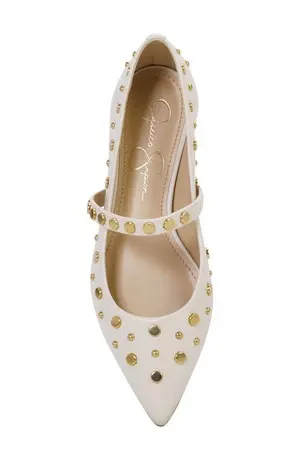 Jessica Simpson Kiann Pointed Toe Flat - Off White