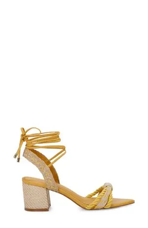 Jessica Simpson Prim Ankle Wrap Sandal - Yellow Combo