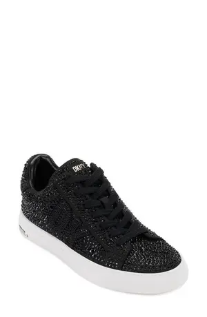Dkny DKNY Embellished Low Top Sneaker Black/black
