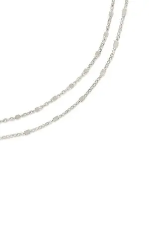 Sterling Forever Chloe Station Bracelets Set Of 2
