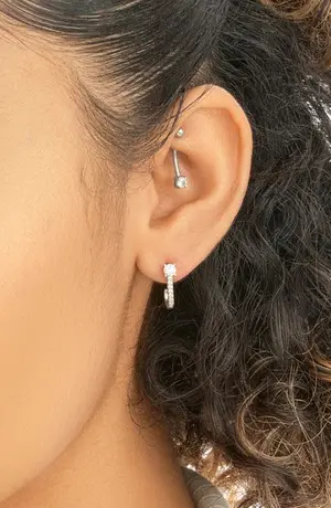 Sterling Forever Cubic Zirconia Drop Earrings