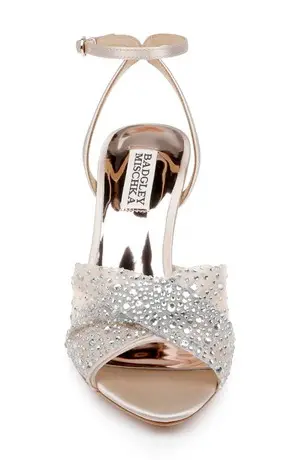 Badgley Mischka Cameryn Embellished Sandals - Nude