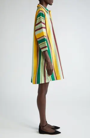 Akris Stripe Cotton Shift Dress