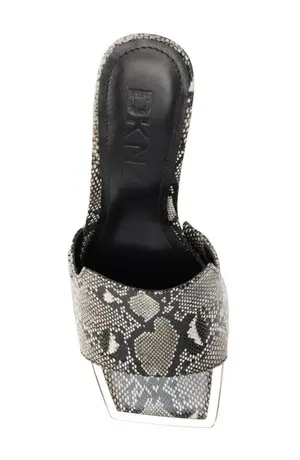 Dkny Square Toe Slide Sandal - Grey Multi