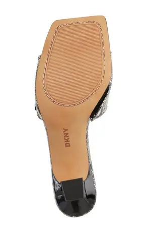 Dkny Square Toe Slide Sandal - Grey Multi