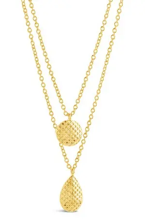 Sterling Forever Aldari Layered Necklace - Gold