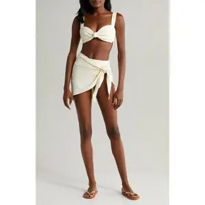MONTCE Rib Cover-up Sarong - Cream Rib