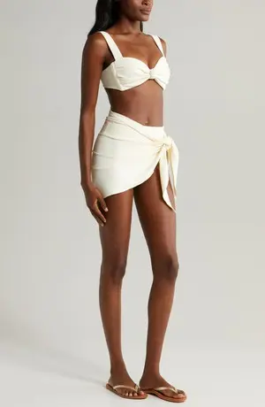 MONTCE Rib Cover-up Sarong - Cream Rib