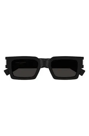 Saint Laurent 50mm Rectangular Sunglasses