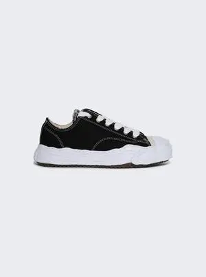 Mihara Yasuhiro Hank Og Sole Canvas Low-top Sneakers - Black