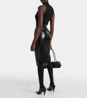 AZZEDINE ALAIA Alaïa Latex Pencil Skirt