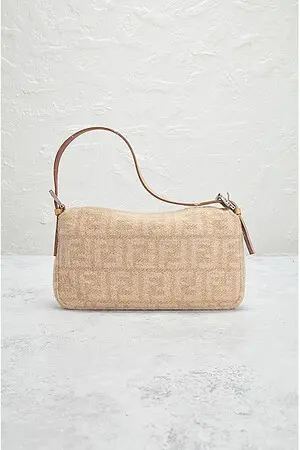 Fendi Zucca Baguette Shoulder Bag