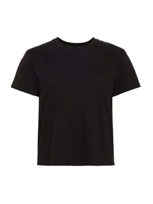 Vince Crewneck Pima Cotton T-shirt Black