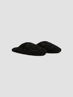Dolce & Gabbana Crosswise Dg Logo Jacquard Slippers