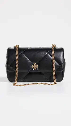Tory Burch Mini Kira Diamond Flap Bag - Black