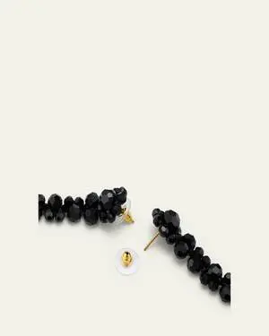 Simone Rocha Crystal Drip Earrings - Jet
