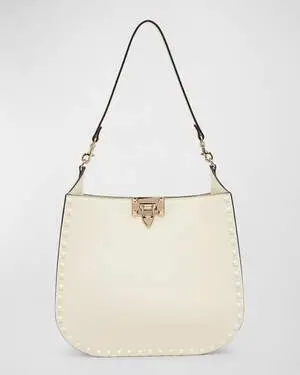 Ivory Rockstud Shoulder Bags