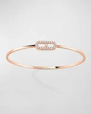 Messika Move Uno Rose Gold Diamond Bracelet - Platinum