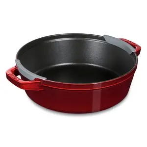 STAUB 4 Pc Stackable Enameled Cast Iron Set - Grenadine