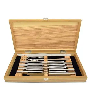 WUSTHOF 10 Piece Stainless Steel Steak Knife & Carving Set - Silver