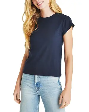Splendid Faye Crewneck Tee - Navy