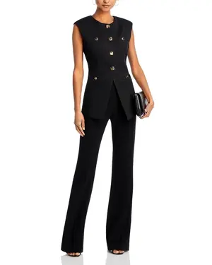 Endless Rose Tailored Vest - Black