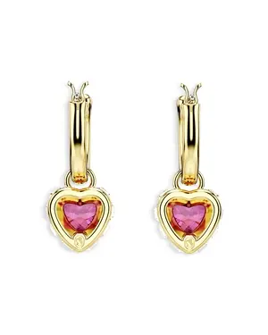 SWAROVSKI Chroma Crystal Heart Drop Earrings