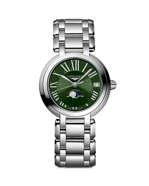 LONGINES Primaluna Watch, 30mm - Green/silver