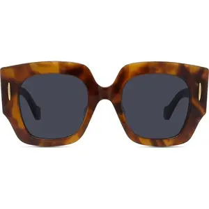 Loewe Anagram Geometric Sunglasses - Blonde Havana/blue