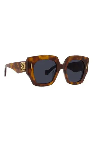 Loewe Anagram Geometric Sunglasses - Blonde Havana/blue