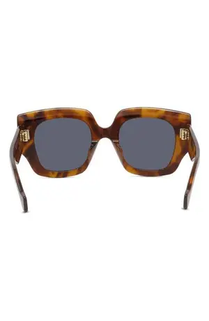 Loewe Anagram Geometric Sunglasses - Blonde Havana/blue
