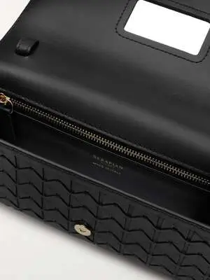 SERAPIAN Woven Leather Clutch