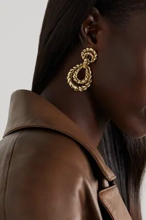 David Webb Lasso 18-karat Clip Earrings