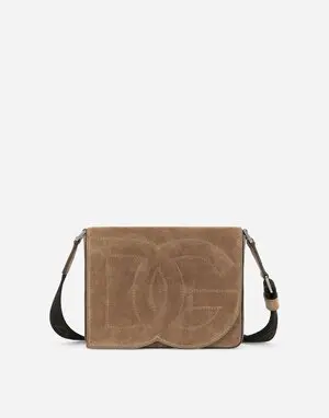Dolce & Gabbana Medium Logo Crossbody Bag - Brown