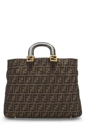 Fendi Zucca Handbag - Brown