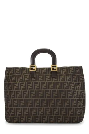 Fendi Zucca Handbag - Brown