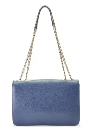 Gucci Leather Interlocking Crossbody Bag - Blue