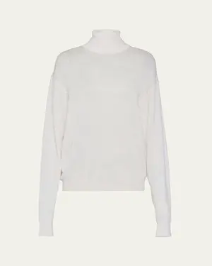 Prada Cashmere Turtleneck Sweater - Bianco