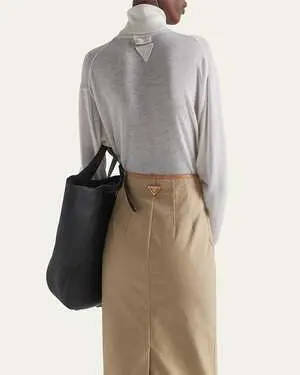Prada Cashmere Turtleneck Sweater - Bianco