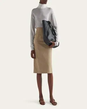 Prada Cashmere Turtleneck Sweater - Bianco