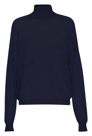 Prada Prada Cashmere Turtleneck Sweater Bleu