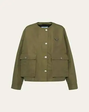 Prada Prada Canvas Technical Jacket - Militare