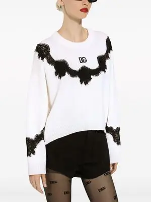 Dolce & Gabbana Lace-insert Jumper