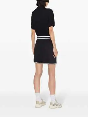 Moncler Logo-patch Wrap Skirt - Blue