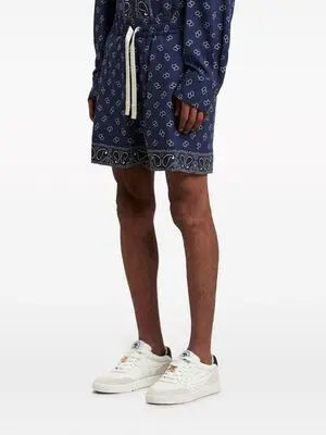 Palm Angels Paisley-print Cotton Shorts