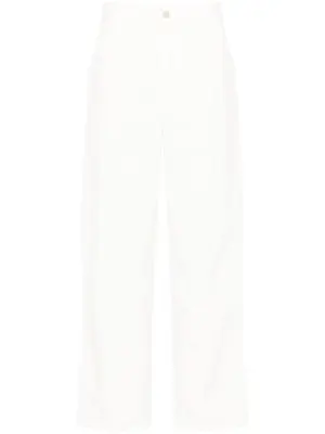 Carhartt Work In Progress Single Knee Straight-leg Trousers - White
